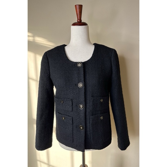 J. Crew | Jackets & Coats | J Crew Lady Jacket Blazer In Maritime Tweed ...